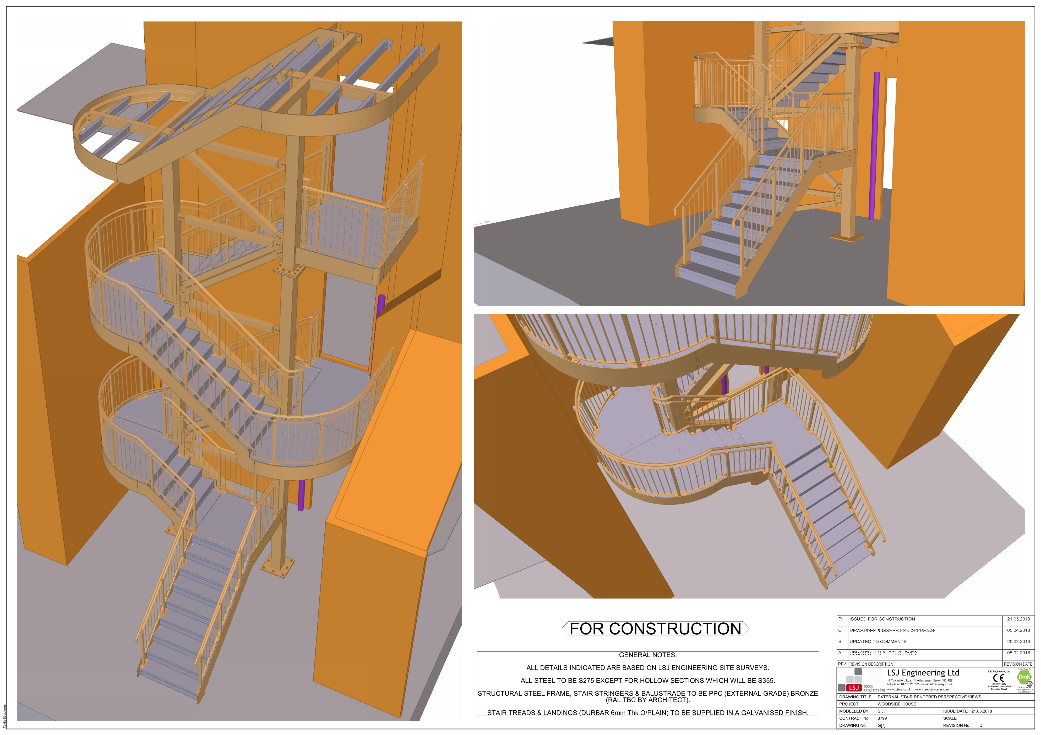 External Fire Escape, Woodside, London | LSJ Engineering