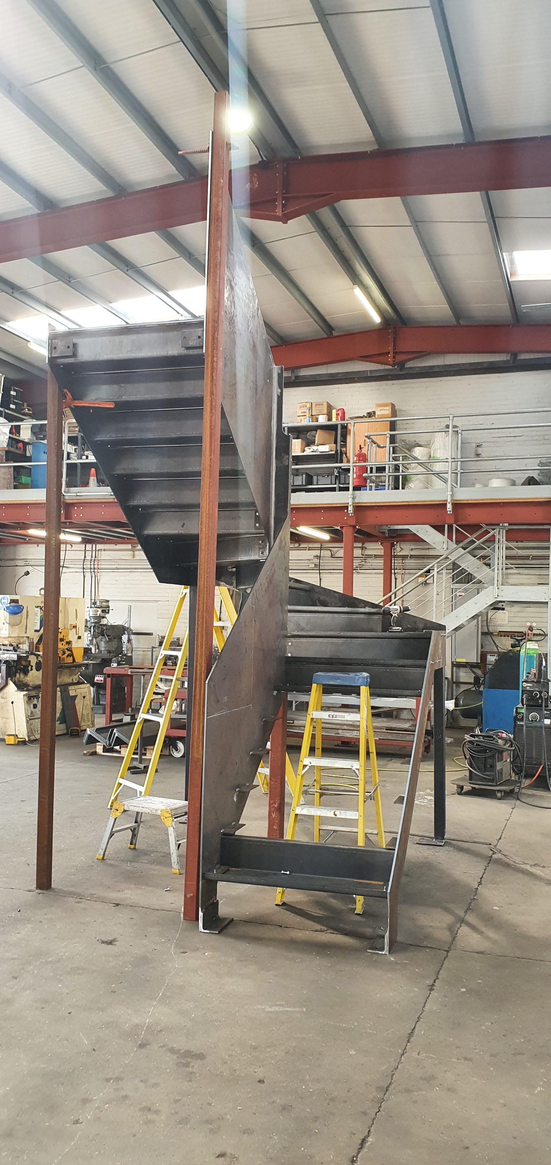 Feature Steel Staircase, Berners St, London | LSJ Engineering