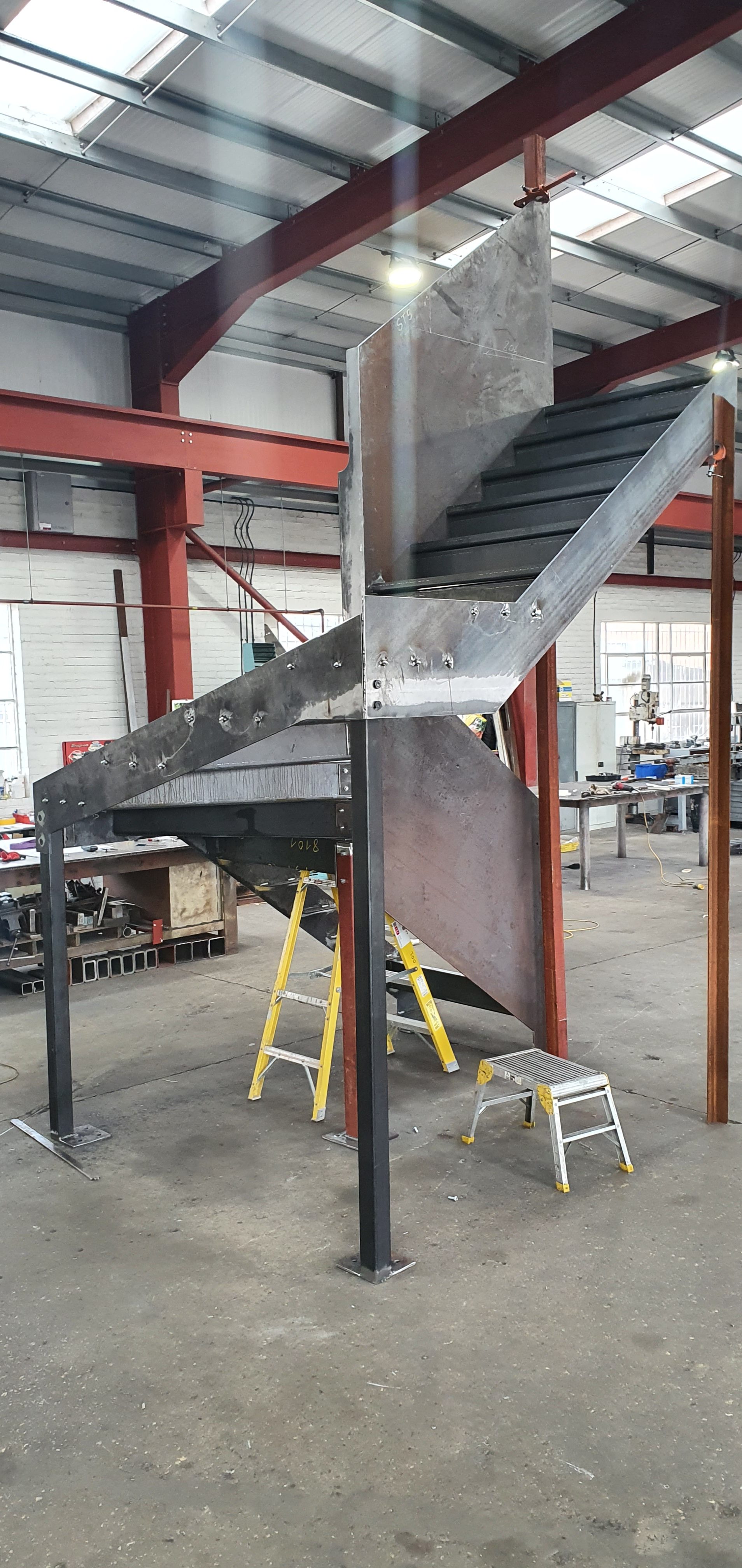 Feature Steel Staircase, Berners St, London | LSJ Engineering