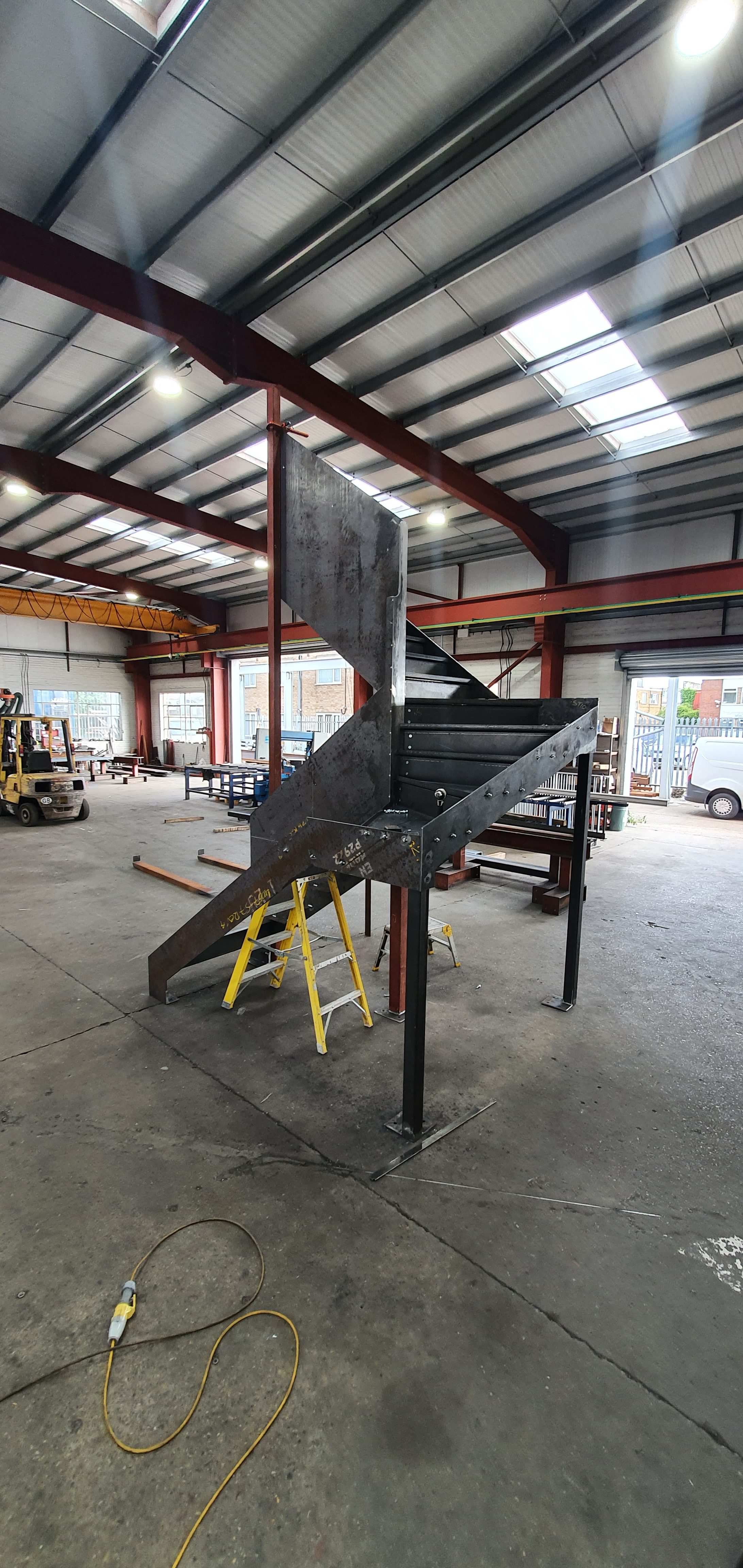 Feature Steel Staircase, Berners St, London | LSJ Engineering