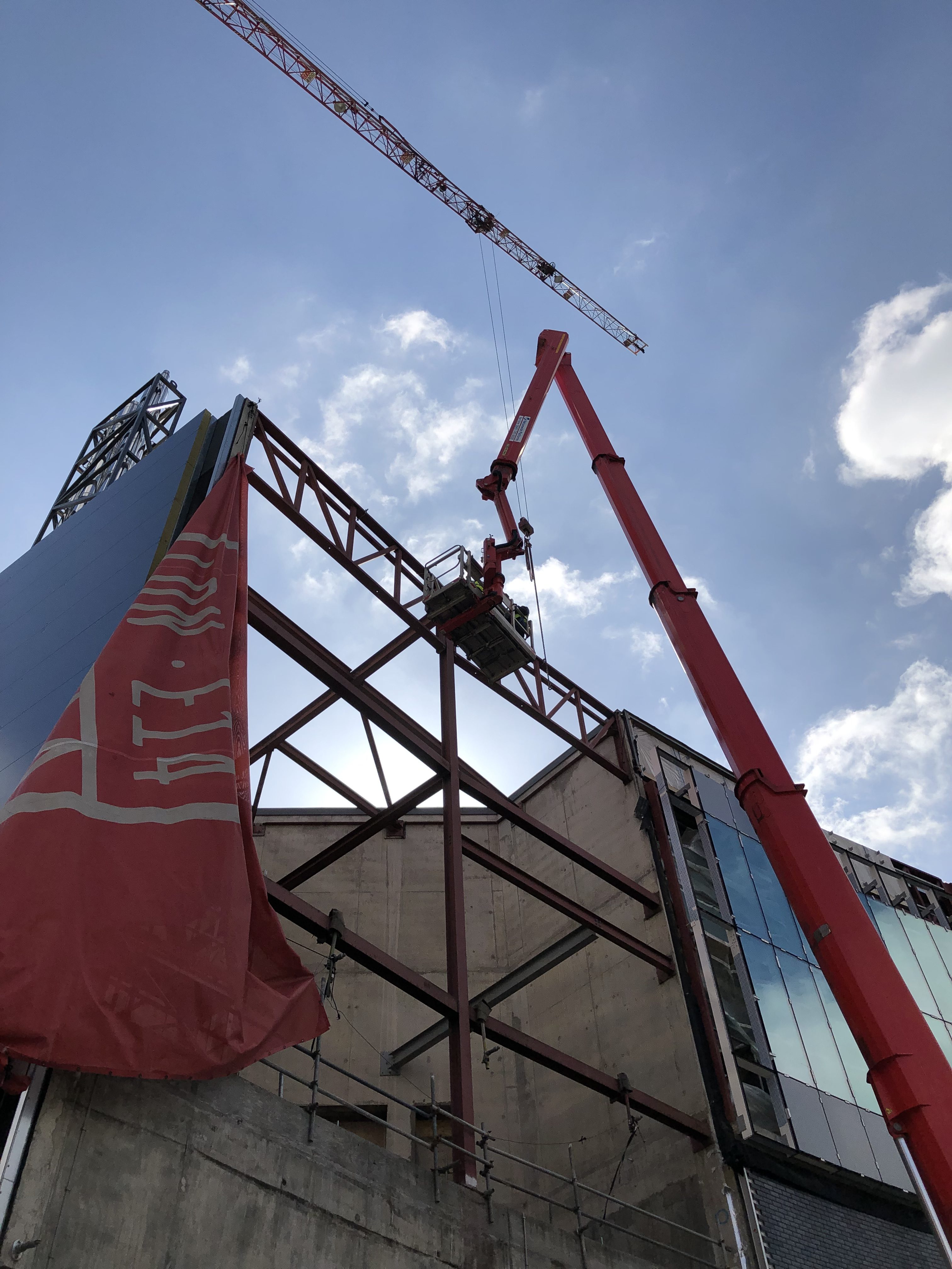 Secondary Steelwork for Comcast Construction, East London