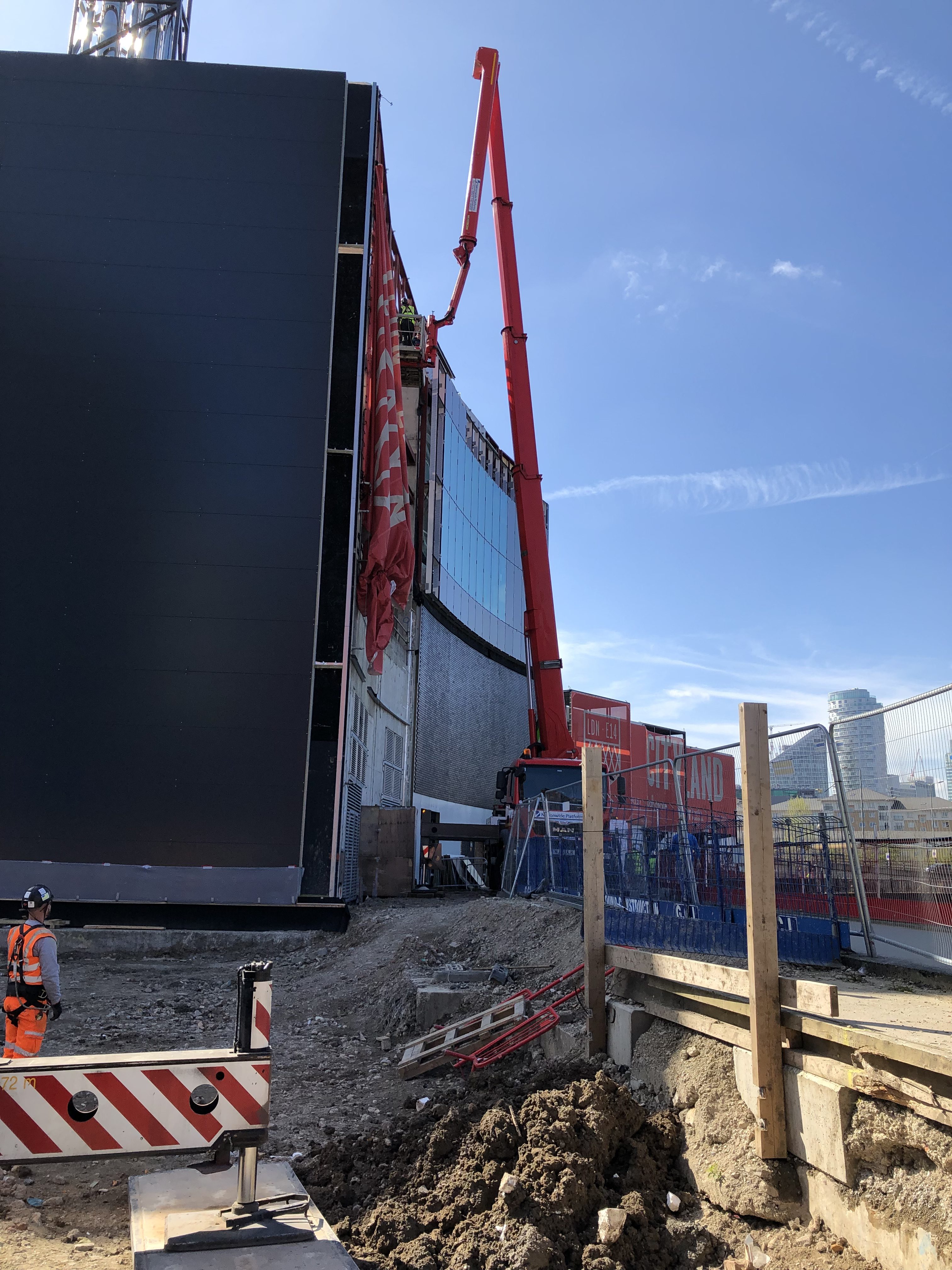 Secondary Steelwork for Comcast Construction, East London